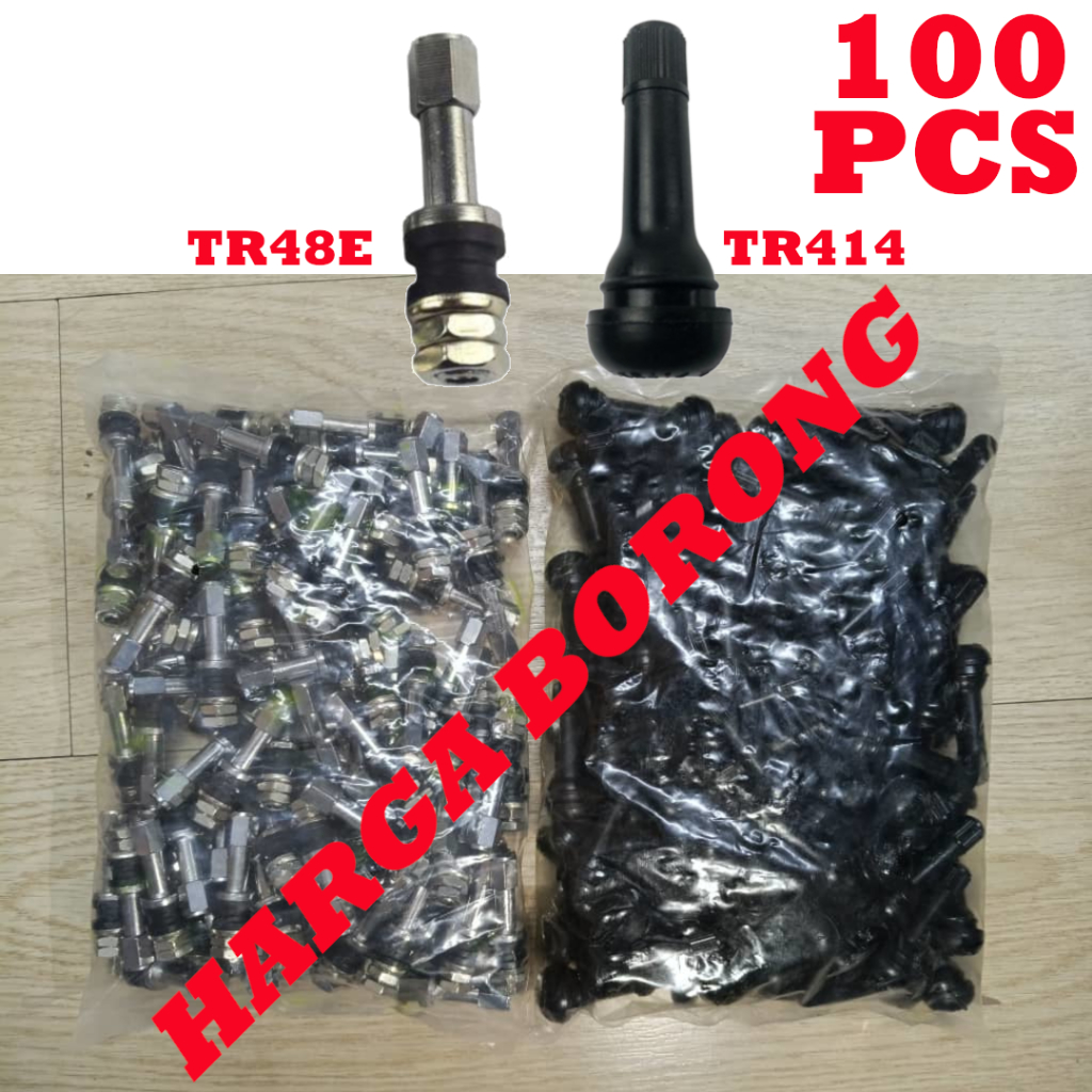 TR48E TR414 Car Tire Valve Tyre Cap Stem Copper Metal Tubeless Kepala Angin Tayar Tiub Motor ...