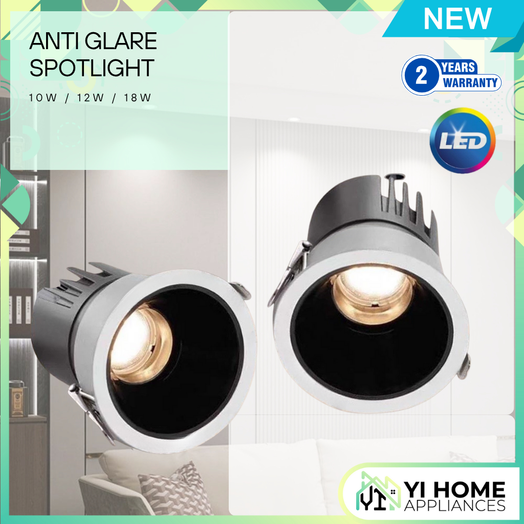 🔥Anti Glare🔥 7W 10W 18W COB Recessed Ceiling Spotlight LED Eyeball ...