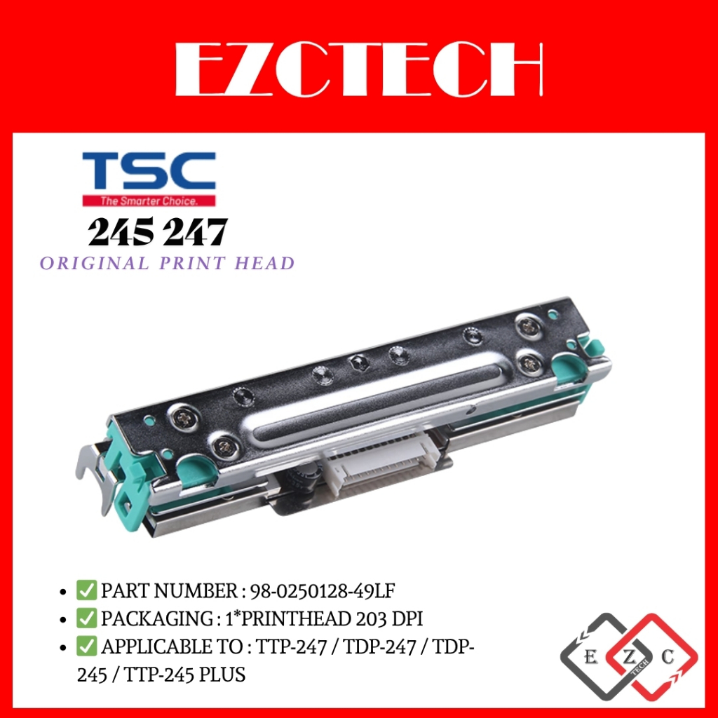 TSC 245 247 LABEL PRINTER ORIGINAL PRINT HEAD UNIT PART | Shopee Malaysia
