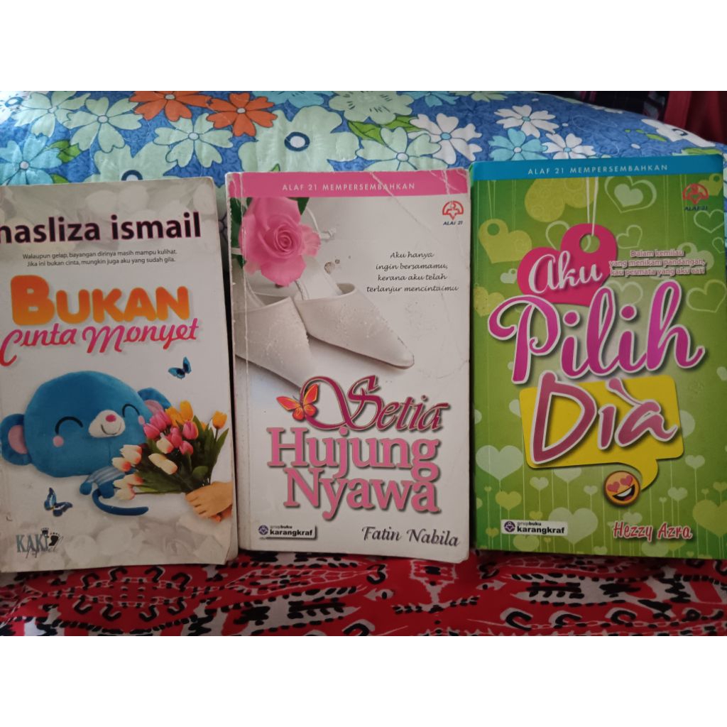 NOVEL LUSUH BUKAN CINTA MONYET,SETIA HUJUNG NYAWA DAN AKU PILIH DIA ...