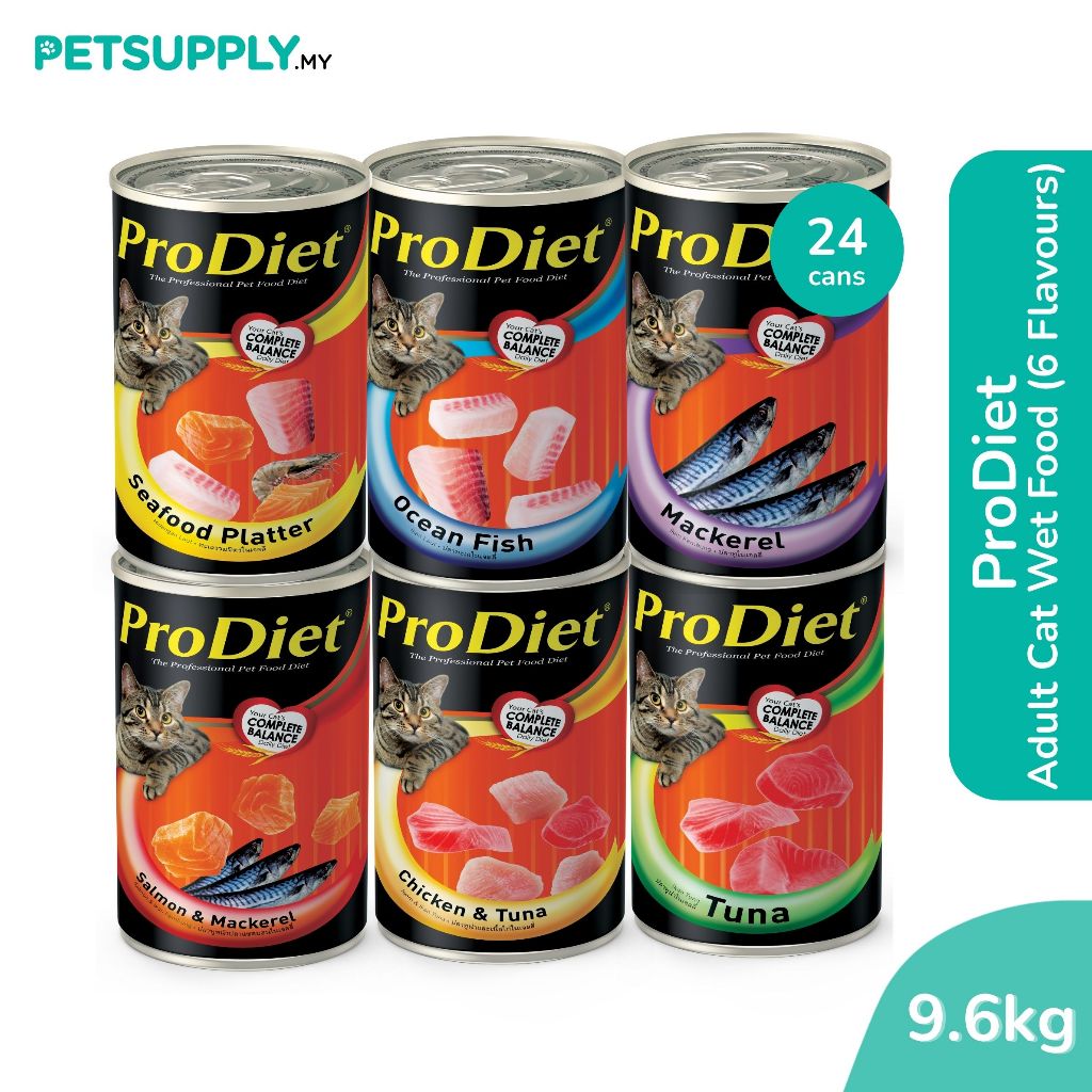 [Carton Deals] ProDiet 9.6kg Wet Cat Food (400g x 24 Cans) - 6 Flavours ...