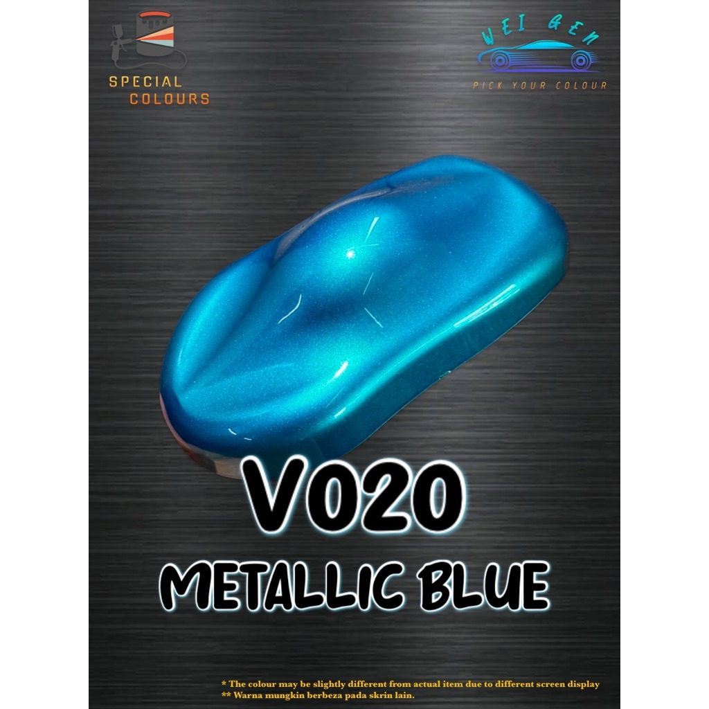 V020 - METALLIC BLUE / LIGHT BLUE ( 2K PAINT ) | Shopee Malaysia