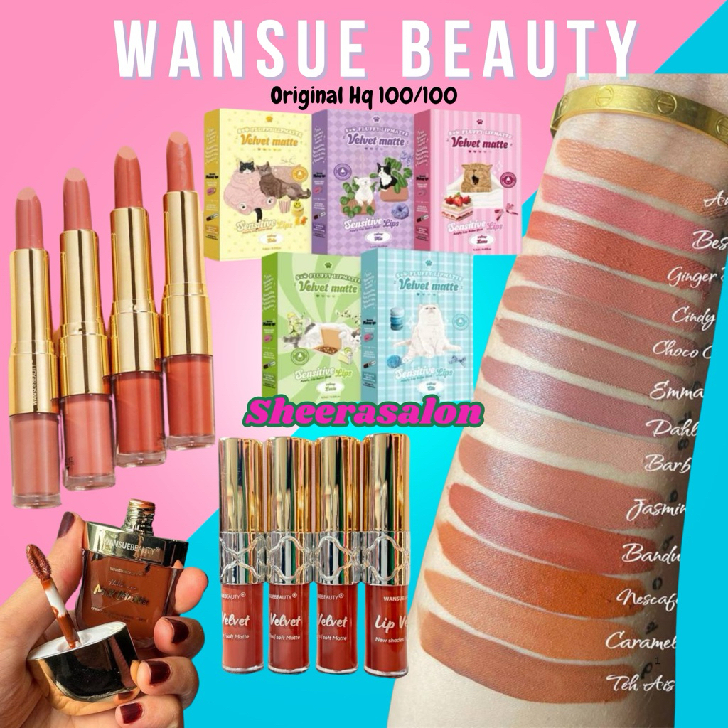 ️Ready Stock ️Wansue Lipstik | Lipmatte Liquid & Velvet New Edition ...