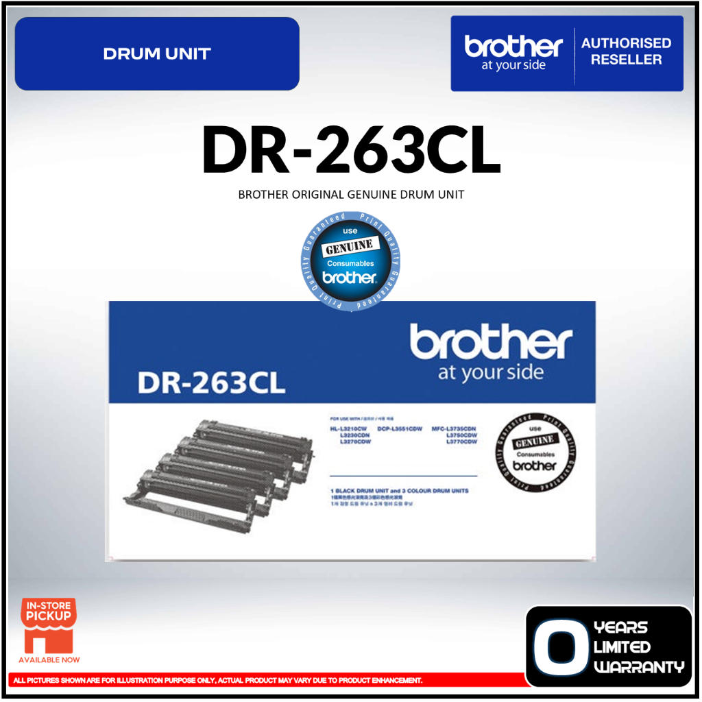 Brother Original Genuine Drum DR-263CL For HL-L3230CDN DCP-L3551CDW MFC ...
