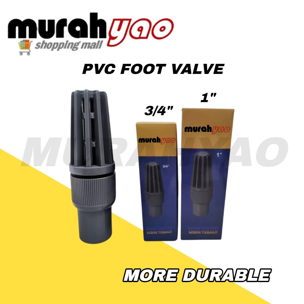 ¾“/ 1” PVC Foot Valve/Injap Kaki PVC | Shopee Malaysia