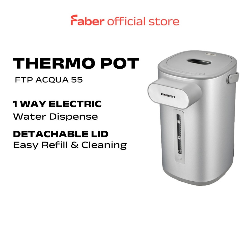 Faber Smart Thermo Pot Hot Water Thermos Dispenser FTP Acqua 50/ 55 / 505 5.0L Termopot | Shopee ...