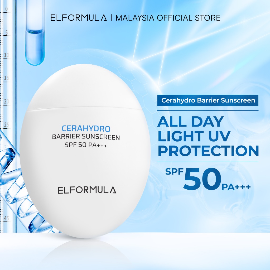 ELFORMULA Intensive CeraHydro Barrier Repair Sunscreen SPF50 PA++++ UV ...