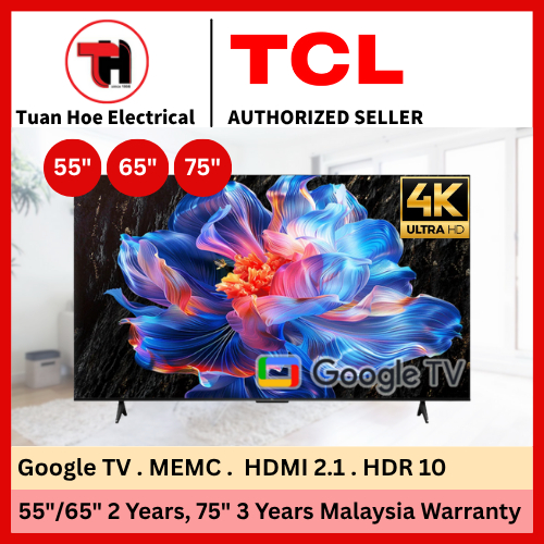 TCL 55P6K 65P6K 75P6K 55 65 75 INCH 4K HDR Google TV | Shopee Malaysia