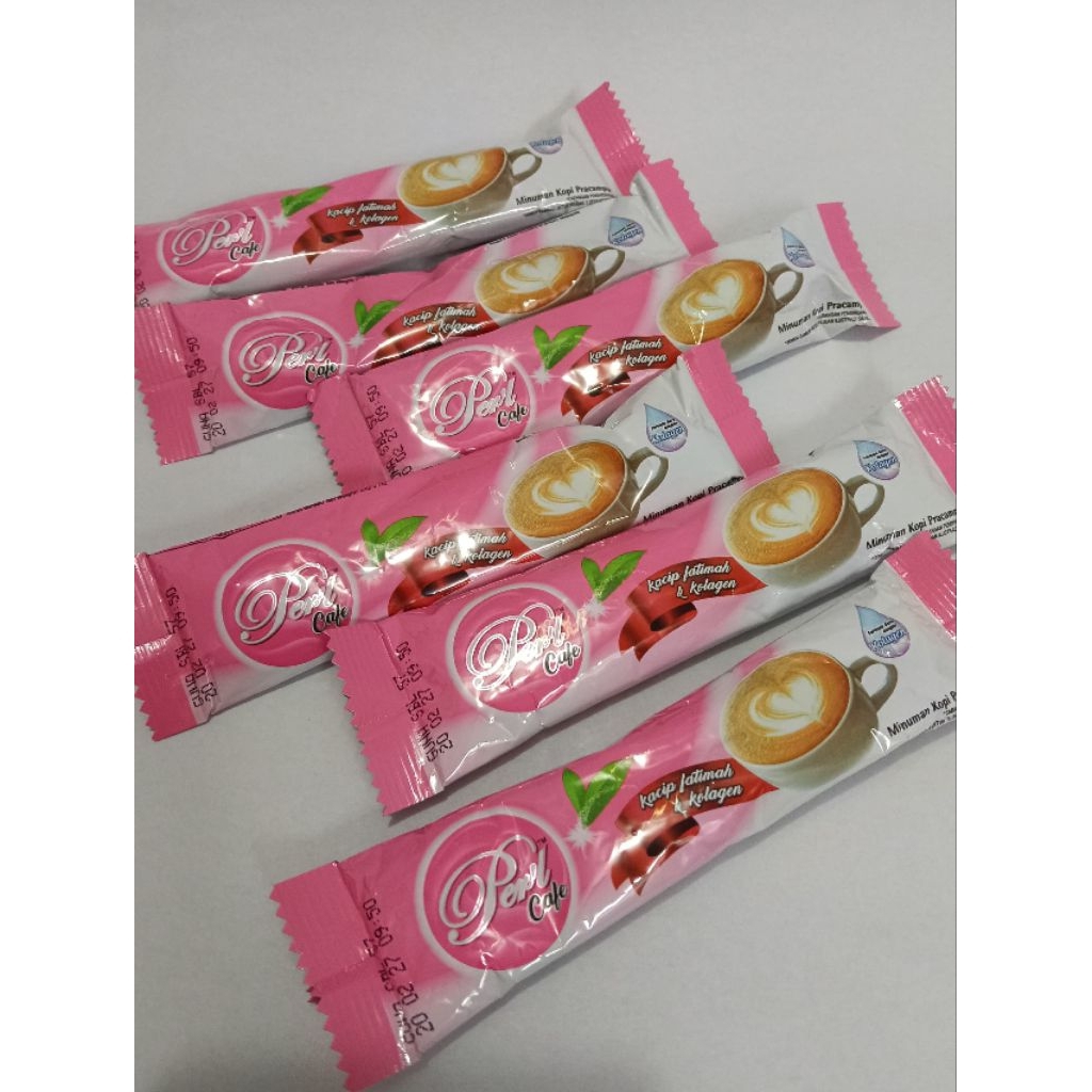 1 Sachet PER'L Cafe Coffee Kacip Fatimah & Collagen 20g Instant Coffee ...