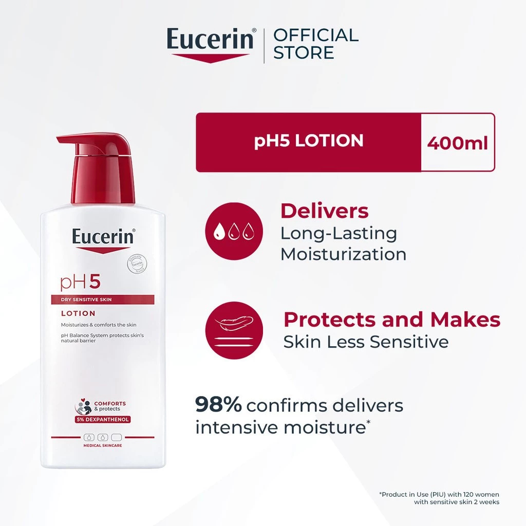 EUCERIN PH5 LOTION 400ml/Eucerin pH5 Deep Hydration Body Wash 400ml ...