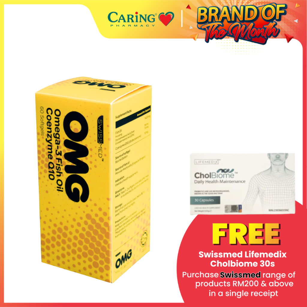CARING SWISSMED OMG OMEGA 3 60S | Shopee Malaysia