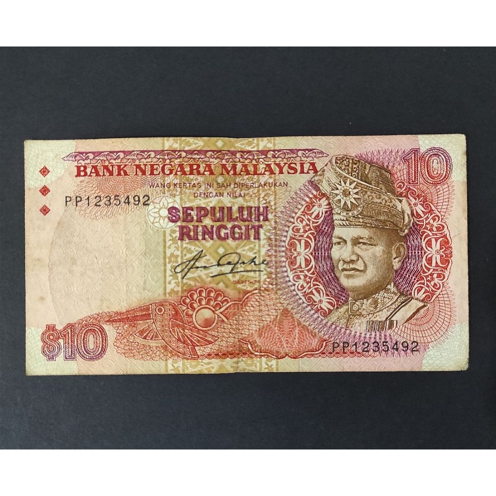 Malaysia Old Banknote RM 10 Aziz Taha Signed Prefix PP | Shopee Malaysia