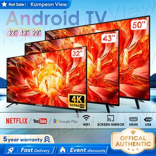 Smart TV Andriod TV 32"/43"/50" Television 4K UHD LED Dolby Sound ...