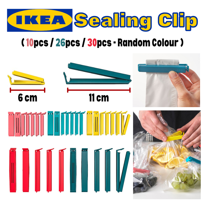 IKEA BEVARA Sealing Clip - Klip Pengedap Reusable Plastic Bag Clip Food ...