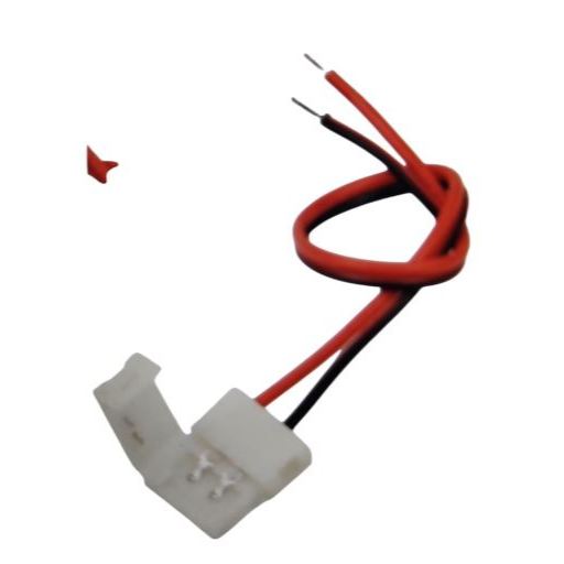 2 Pin Kuasa 8mm LED Jalur Lampu Penyambung Klip 2 Pin LED Connector ...