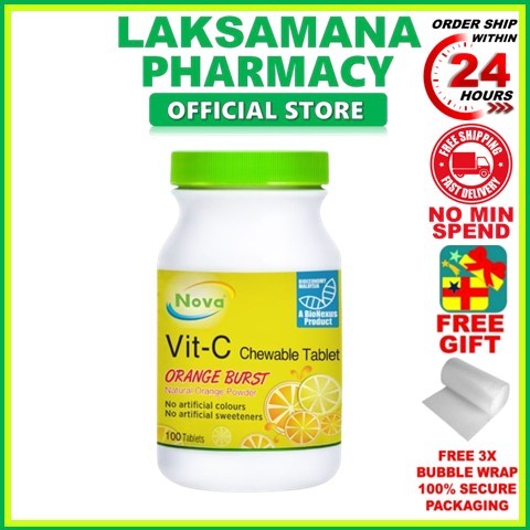[EXP:08/2027] NOVA VIT-C CHEWABLE TABLET (100's) | Shopee Malaysia