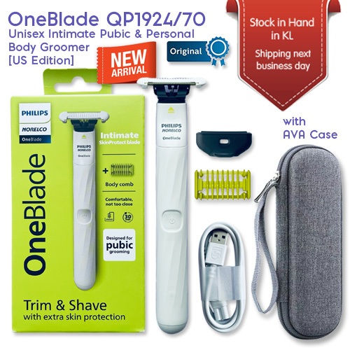 Philips Norelco OneBlade QP1924/70 Unisex Intimate Pubic & Personal ...