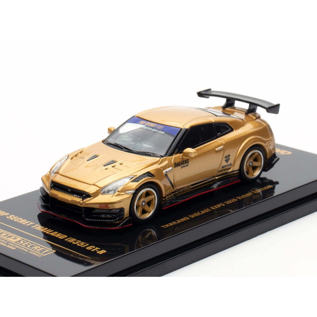 INNO 1/64 Top Secret Thailand R35 GTR Gold (Thailand Diecast Expo 2025 Event Edition) | Shopee ...