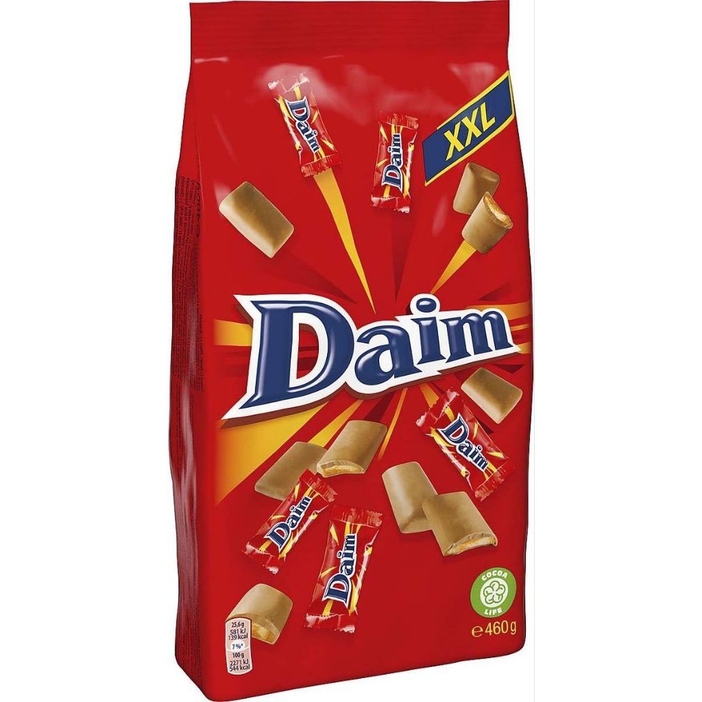 Daim Chocolate Daim Minis 60pcs XXL 460g Coklat Food Snacks Stok Sedia Camilan Harian Anda ...