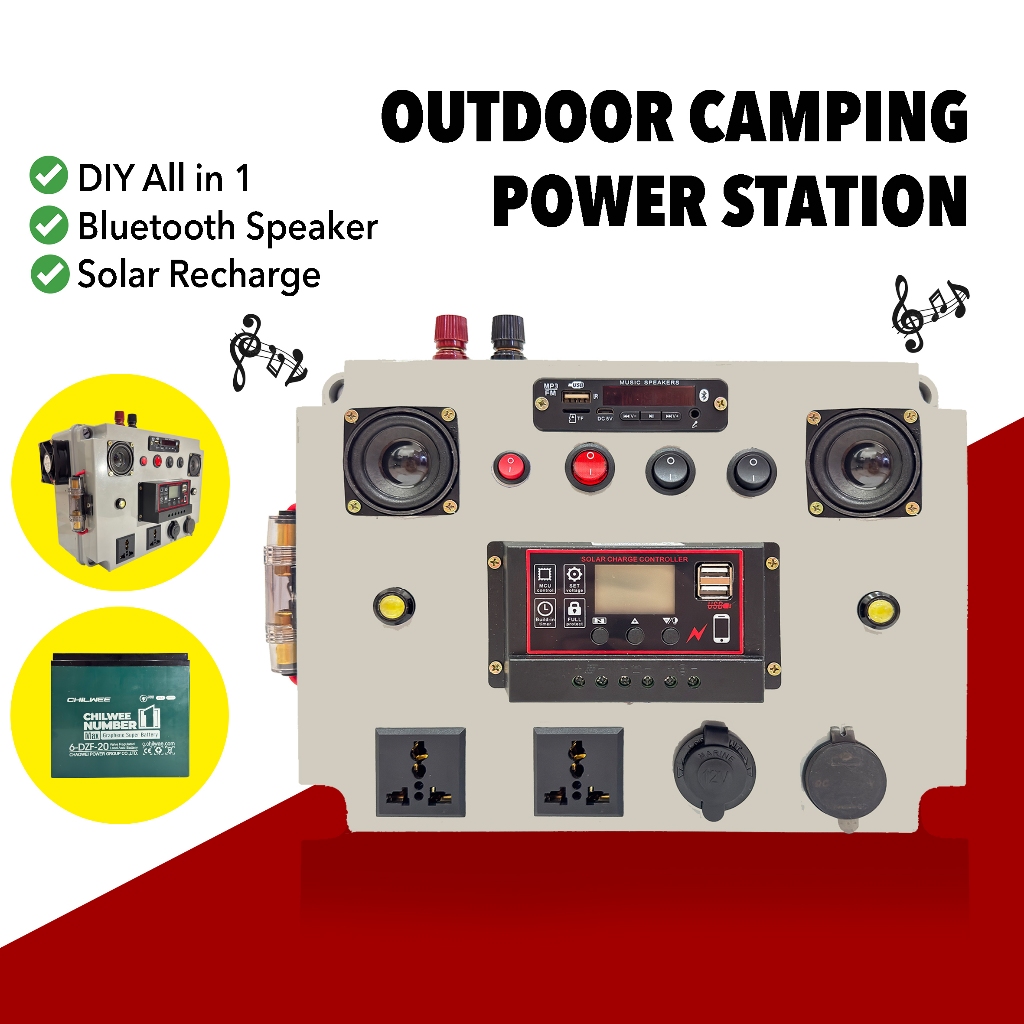 DIY Portable DC Power Station Kit Power Bank 12V 240Wh 20AH 20000mAh DC ...