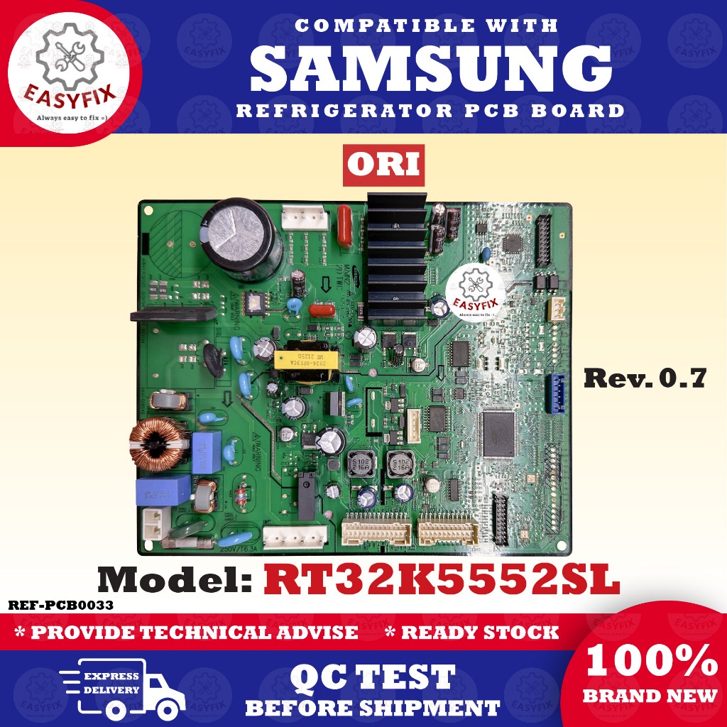 DA92-01281P COMPATIBLE WITH SAMSUNG REFRIGERATOR PCB BOARD Rev. 07 ...