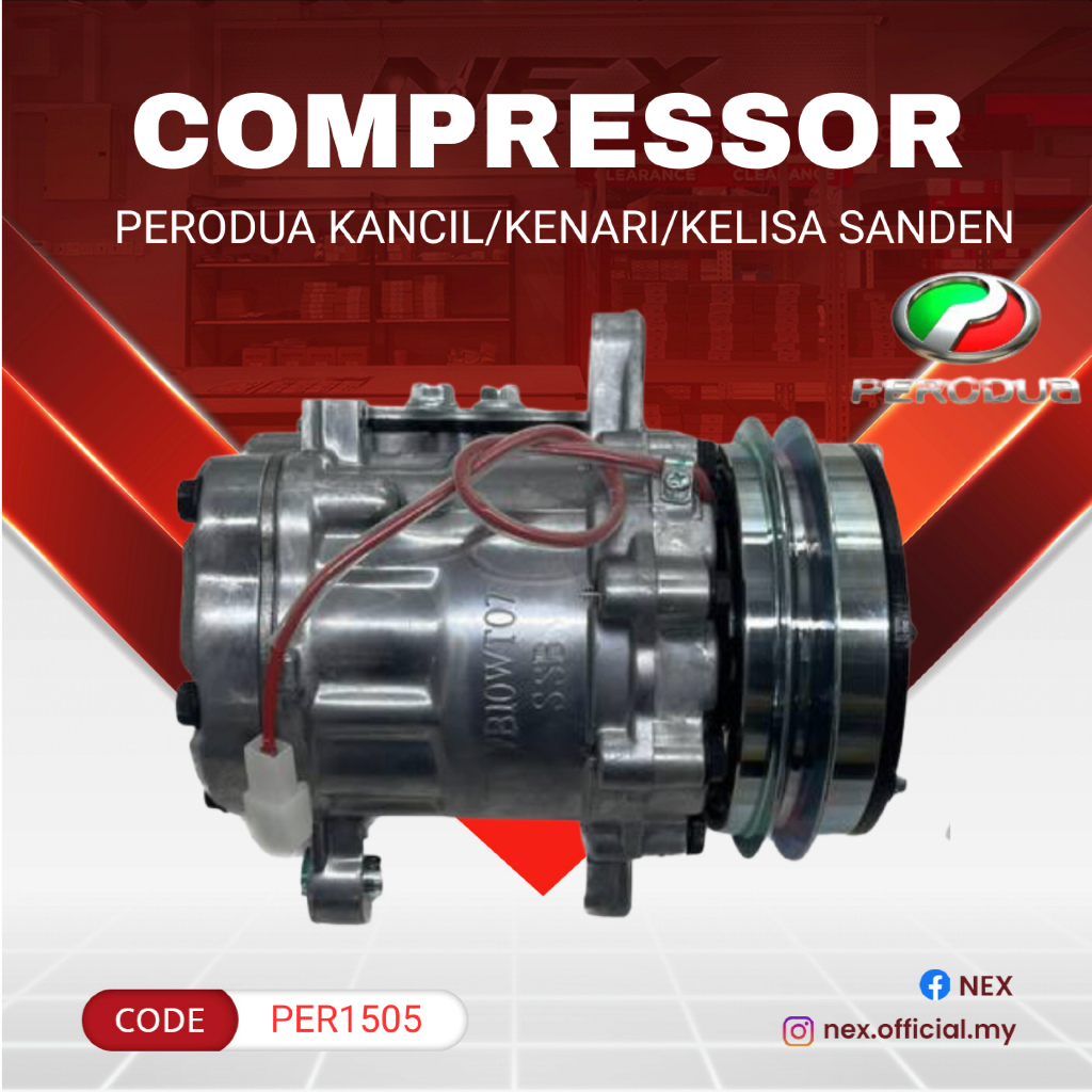 🔥6 BULAN WARRANTY ! 🔥COMPRESSOR KANCIL/KELISA/KENARI SANDEN | Shopee ...