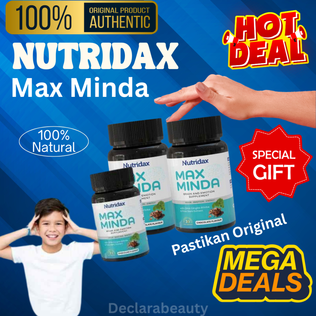 [🔥ORIGINAL HQ + FAST SHIPPING] NUTRIDAX MAX MINDA BANTU MINDA KANAK ...