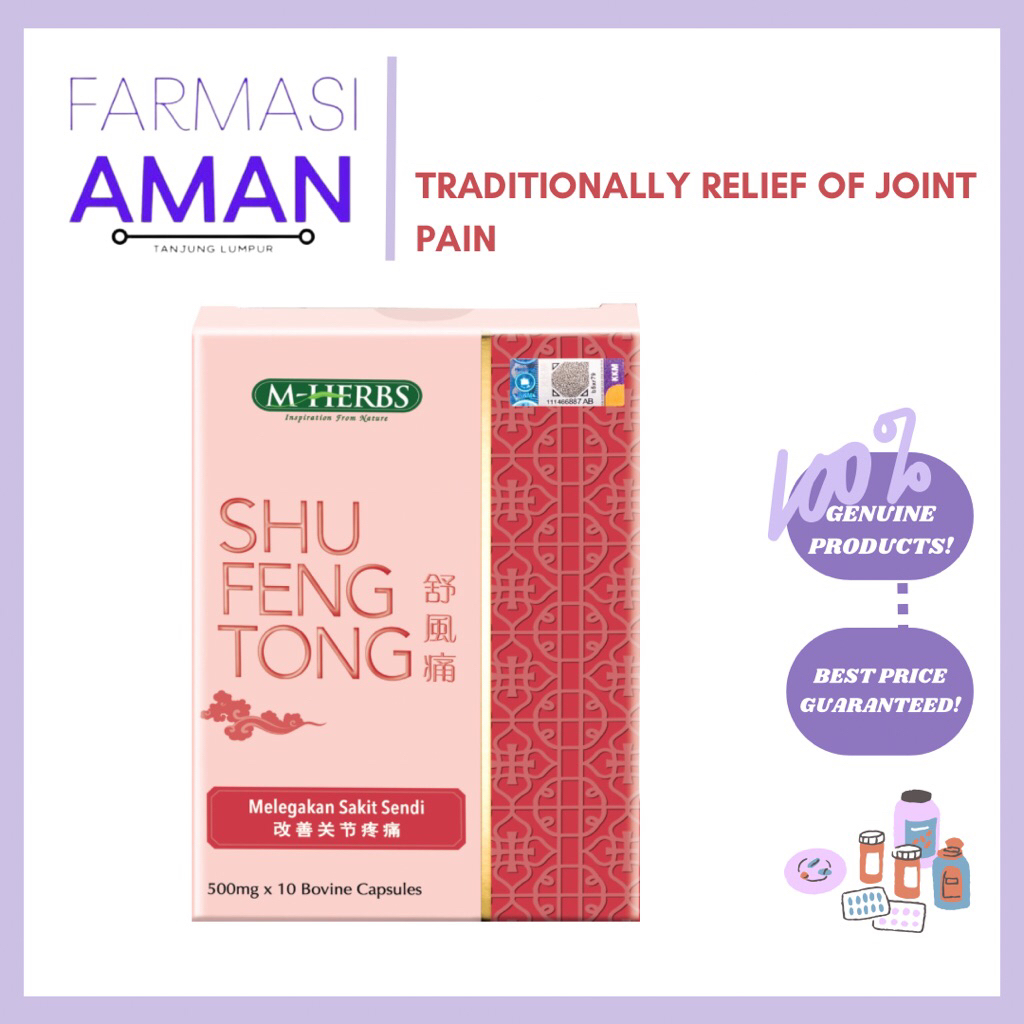 M-Herbs Shu Feng Tong 500mg Bovine Capsules 10’s (1 Blister Pack ...