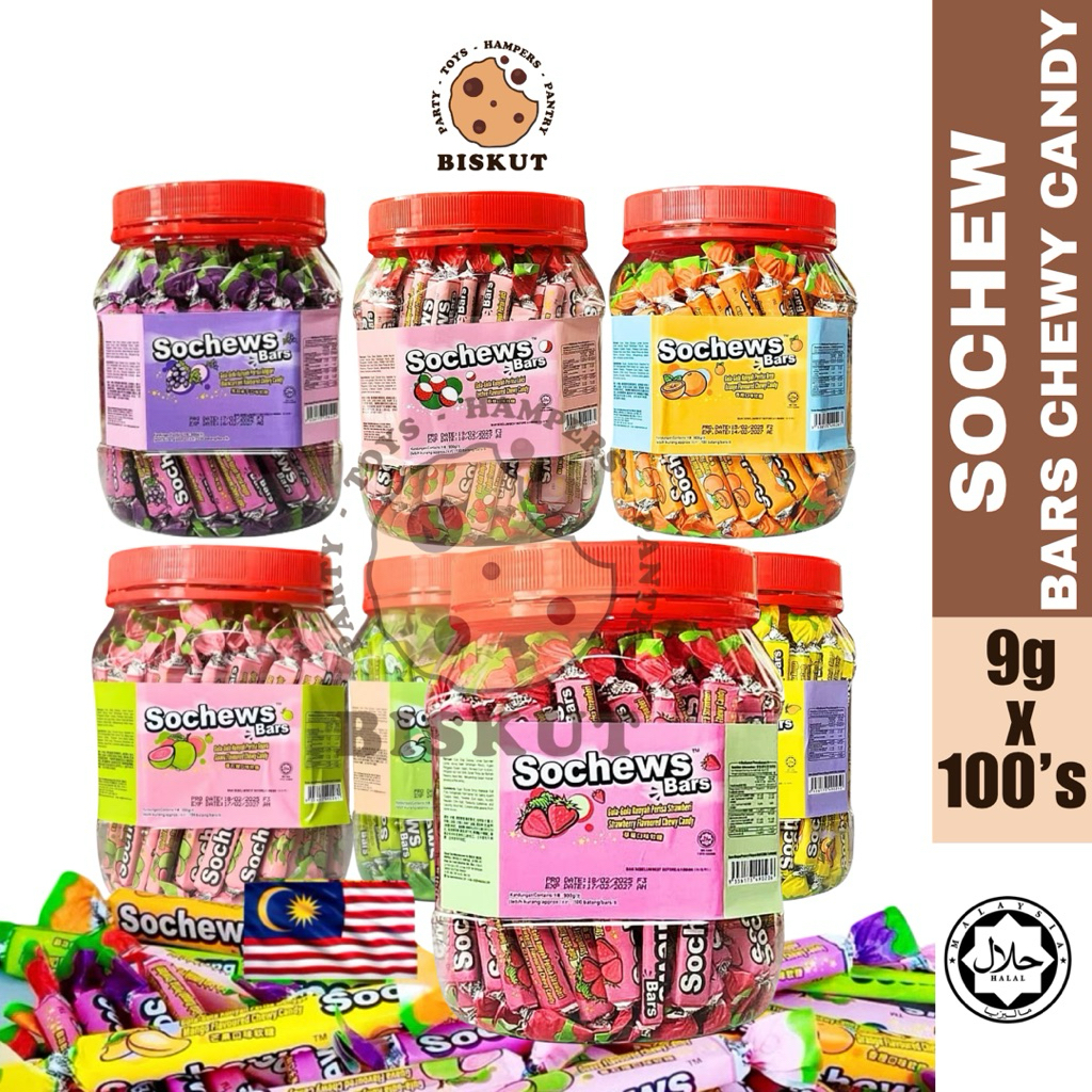 Sochews Long Bars Chewy Candy | Sochews Gula-Gula Kunyah [ HALAL ...