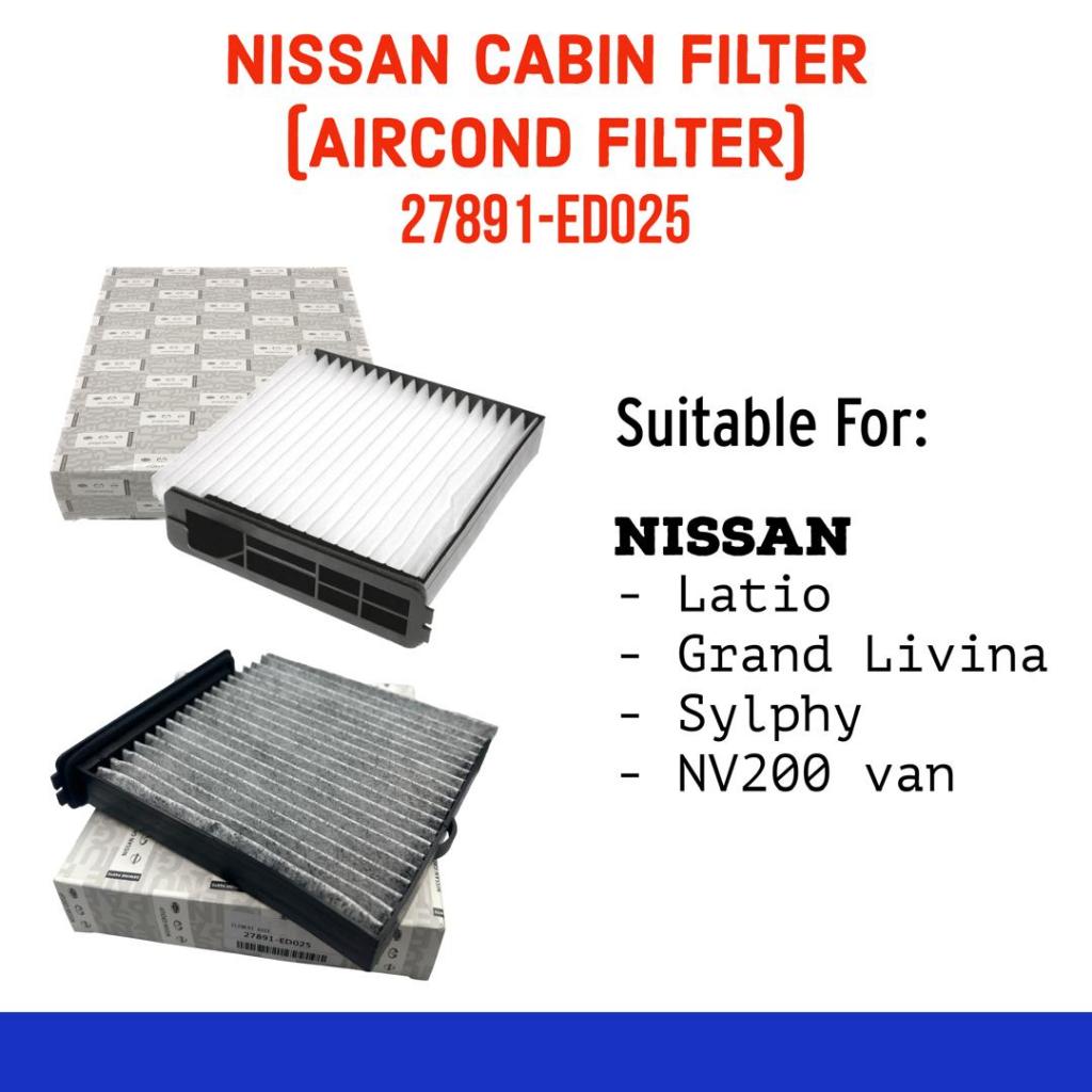 NISSAN 27891-ED025 PENAPIS KABIN PENYAMAN UDARA - LATIO/ GRAND LIVINA ...