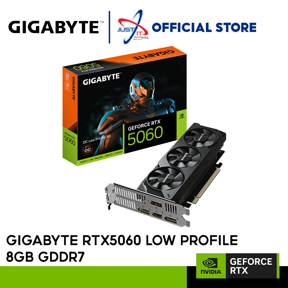 GIGABYTE GeForce RTX 5060 LOW PROFILE 8GB GDDR7 GRAPHICS CARD ( GV-N5060OC-8GL ) | Shopee Malaysia