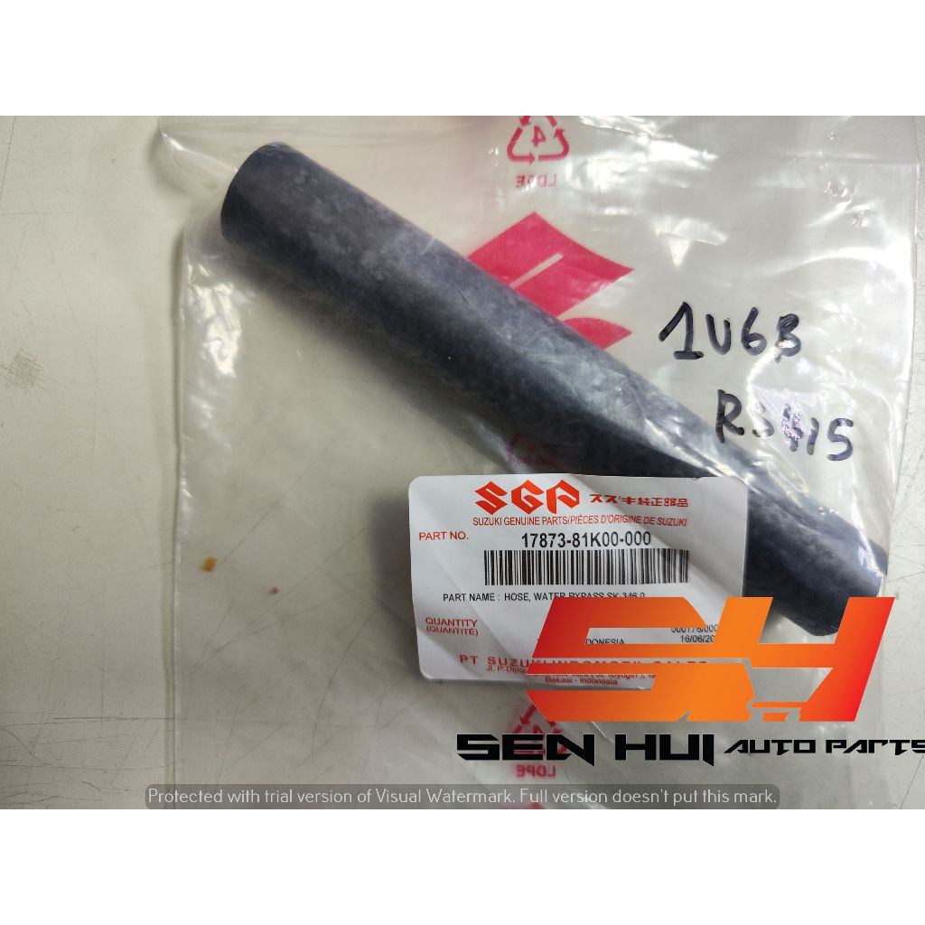 SUZUKI Swift / SX4 / Solio / Liana 17873-81K00-000 WATER HOSE Outer ...