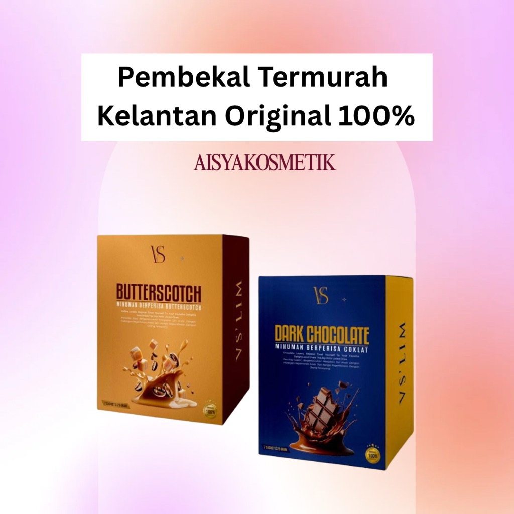 VS'LIM NEW PACKAGING CHOCOLATE & BUTTERSCOTH BY DYNA YUSOF ORIGINAL HQ ...