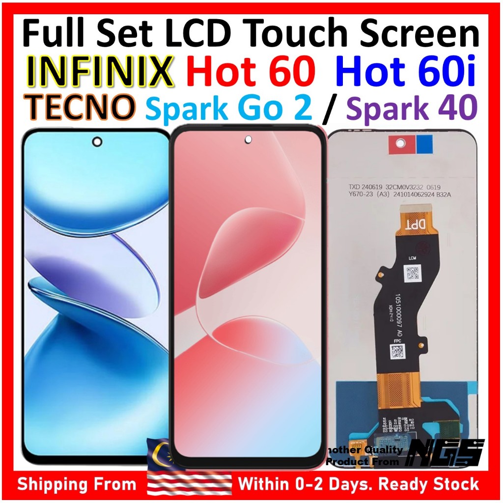 ORIGINAL NGS Brand Full Set LCD Touch Screen For INFINIX HOT 60 5G ...