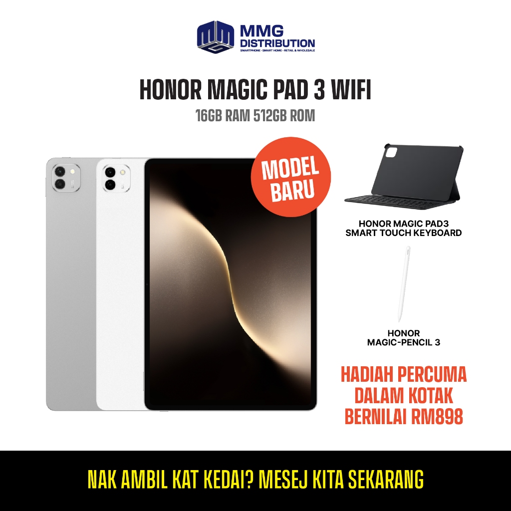 HONOR Magic Pad 3 Wifi (16GB RAM 512GB ROM) | Shopee Malaysia