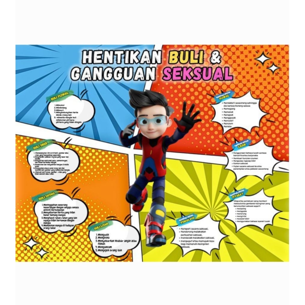 🔥🔥🔥BANNER ANTI BULI DAN GANGGUAN SEKSUAL | Shopee Malaysia