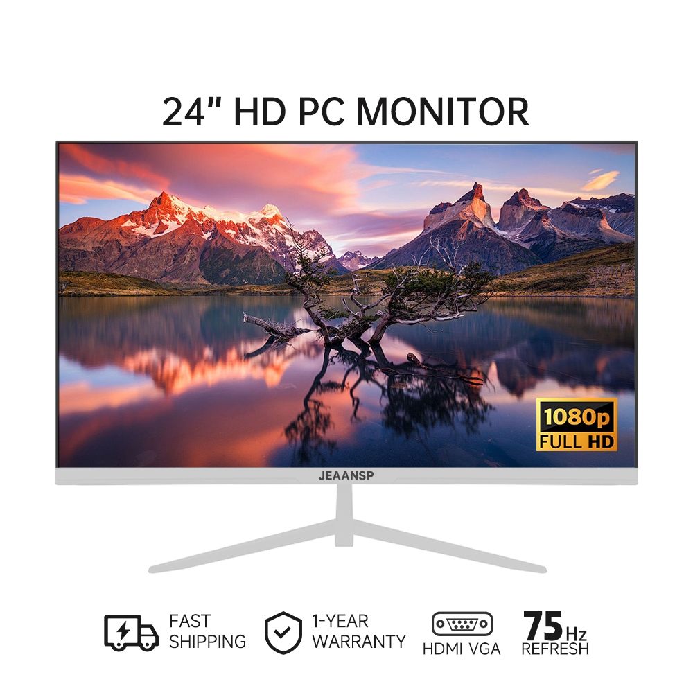 PC Monitor 24 inch Full HD Game Monitor Borderless 60Hz/75Hz 22V8 ...