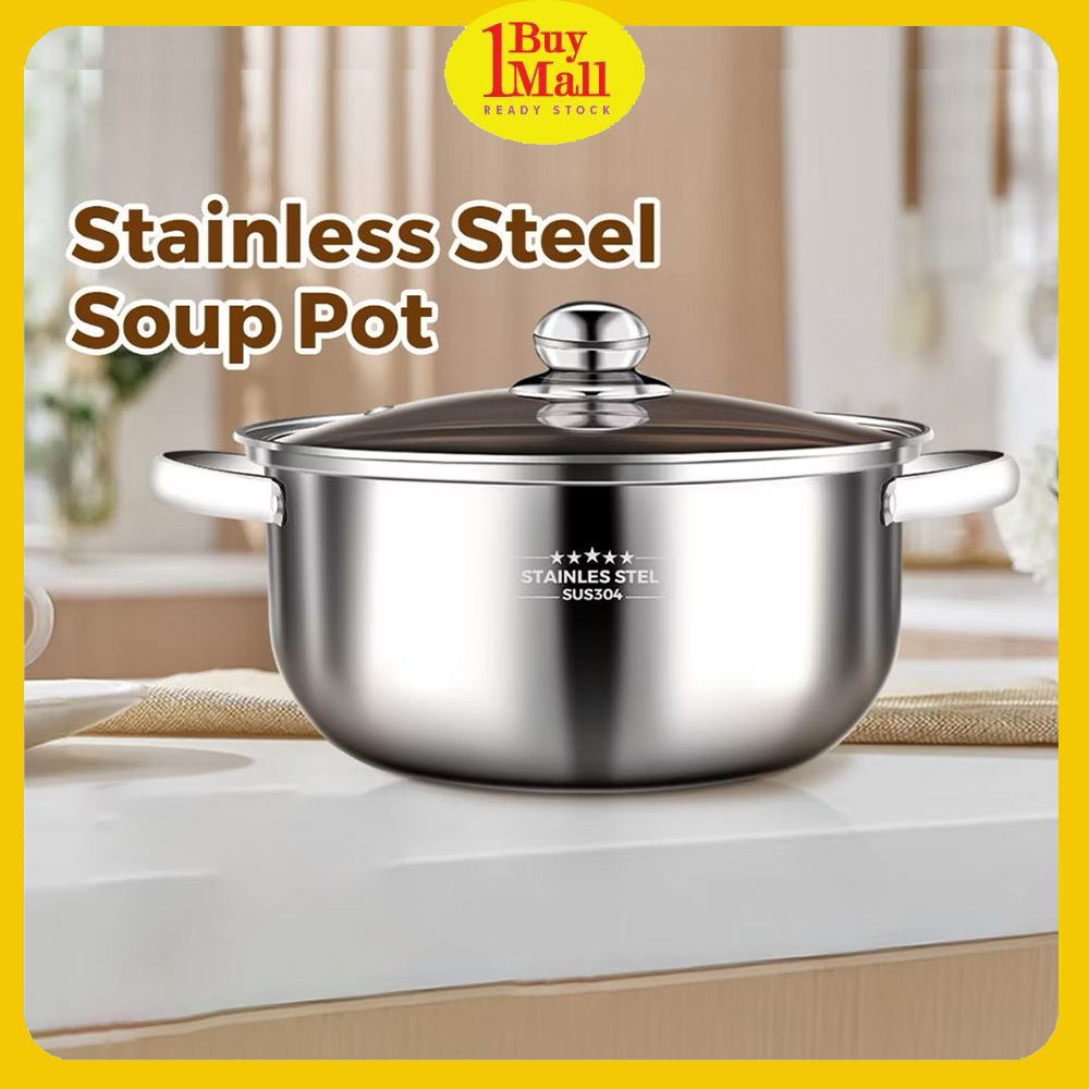 Stainless steel apple soup pot Large Capacity Thickened food grade ...