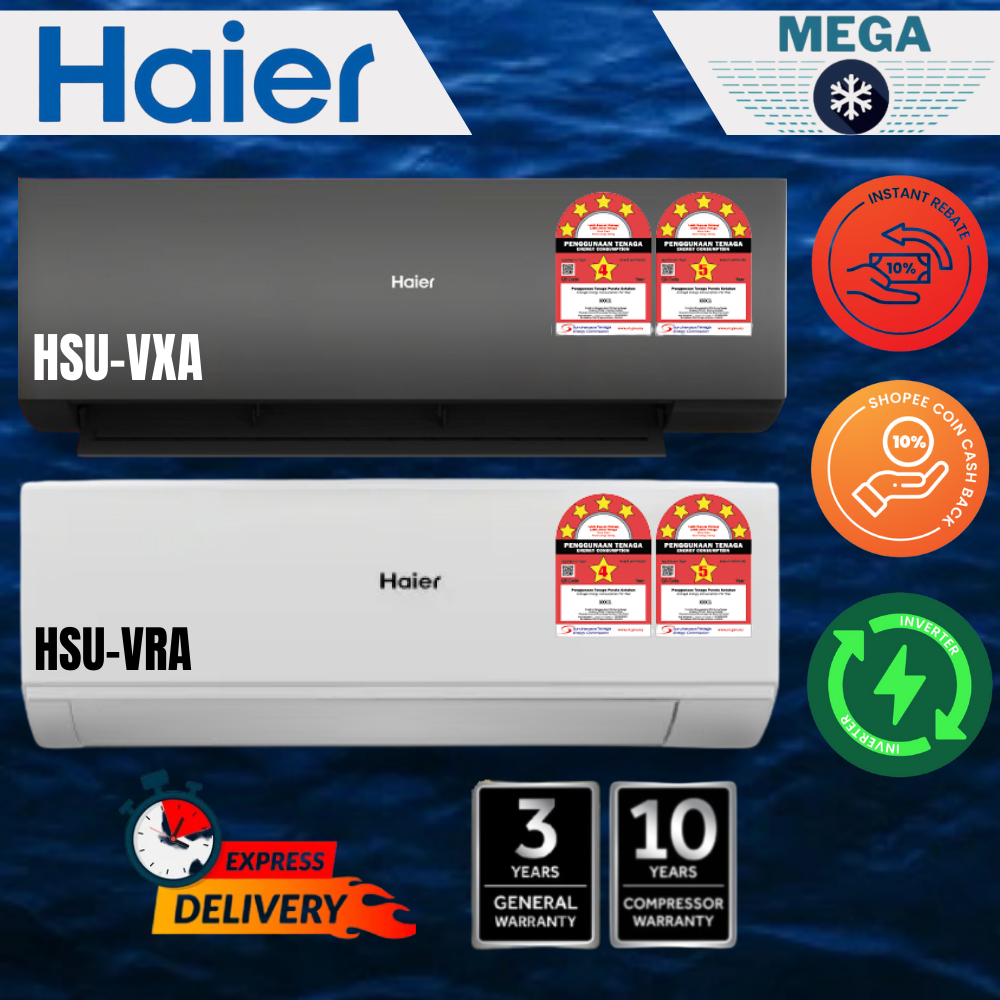 [NEW MODEL] HAIER UV COOL PREMIUM / UV COOL SMART R32 AIRCOND INVERTER SERIES WIFI CONTROL ...