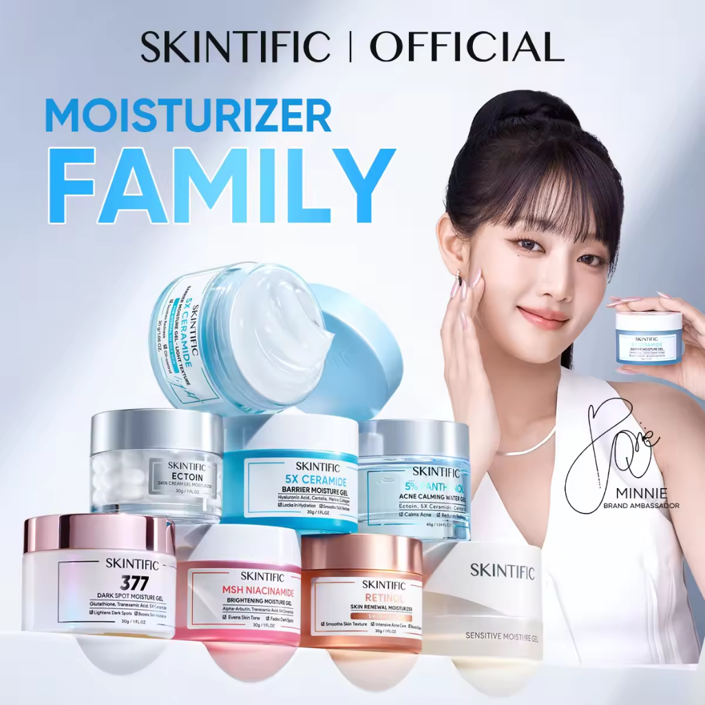 SKINTIFIC Moisturizer Gel Series | 5X Ceramide Repair, Niacinamide ...