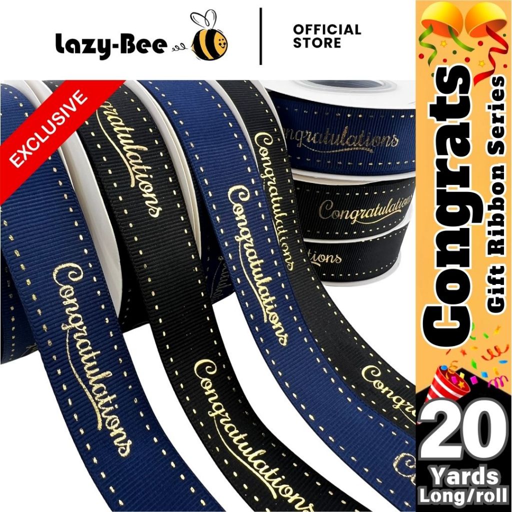 LAZY BEE Congratulation Congrats Ribon Reben Ribbon Riben Tahniah ...