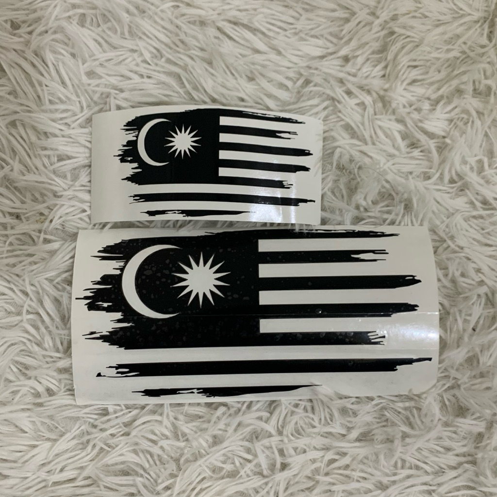 Malaysia Flag Sticker Cutting Vinly / Sticker Bendera Malaysia /Jalur ...