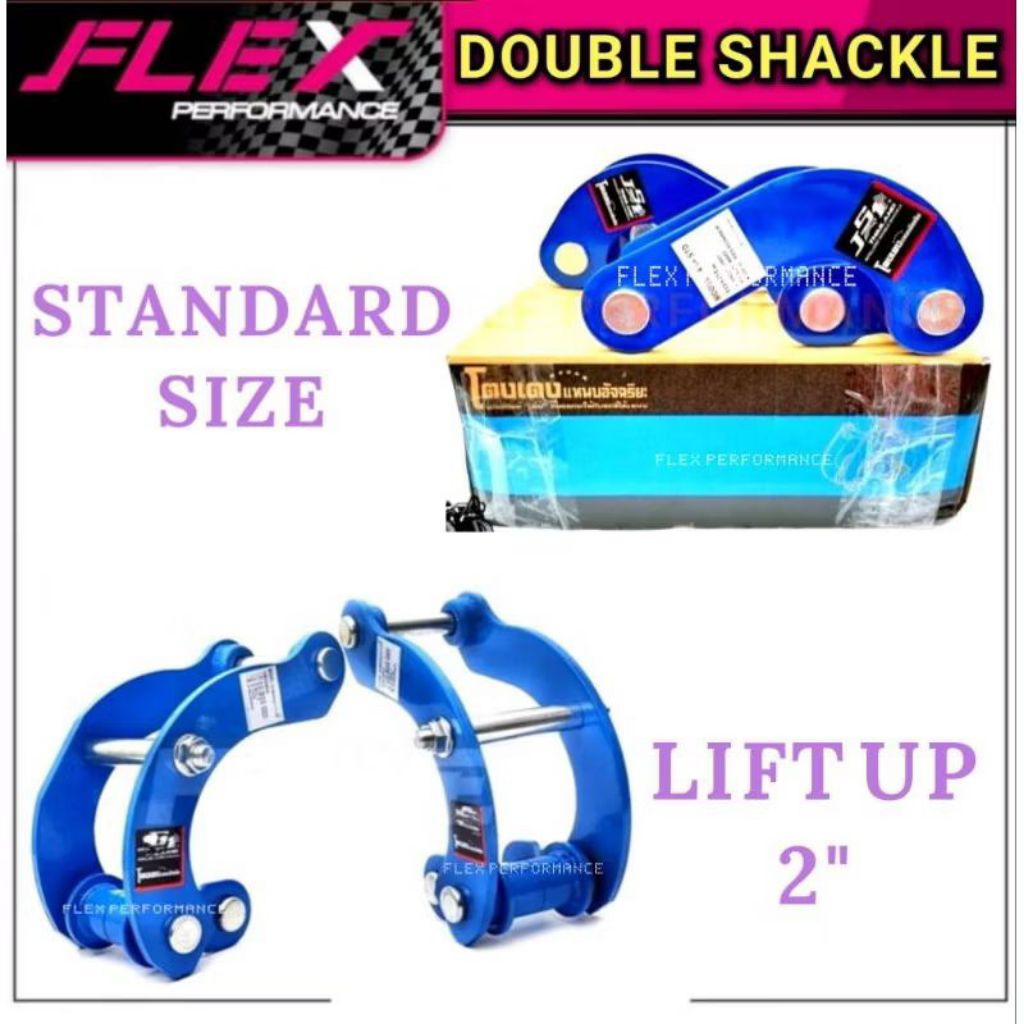 COMFORT DOUBLE SHACKLE STANDARD LIFT UP 2" UNSER KF80 TOYOTA JS1 SPRING ...
