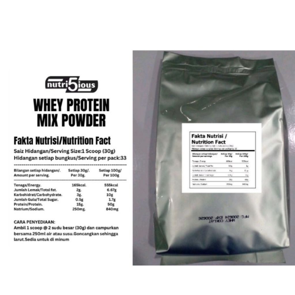Whey Protein Mix Powder Grad A Packaging Kilang Murah & Jimat-Pembinaan ...