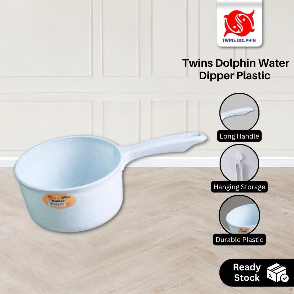 Twins Dolphin Plastic Dipper /Water Dipper Gayung Plastik Side Handle ...