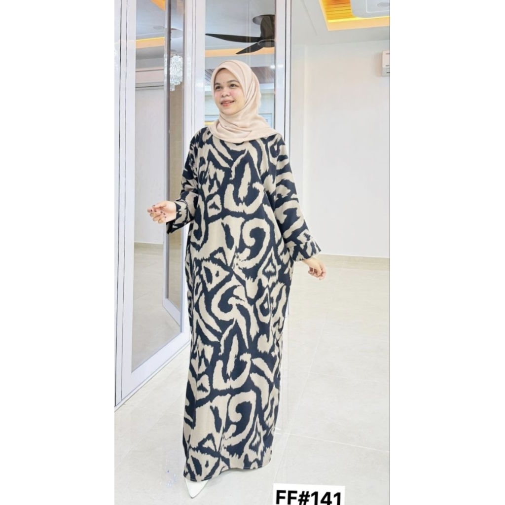 Jubah Dress Kaftan Bercorak Baru | Shopee Malaysia