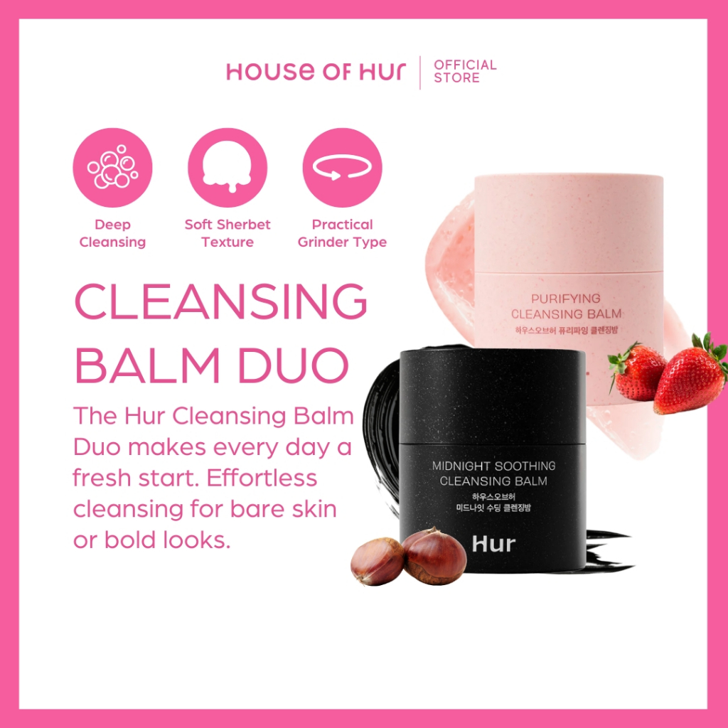 House of Hur Cleansing Balm Duo - Midnight Soothing Cleansing Balm ...