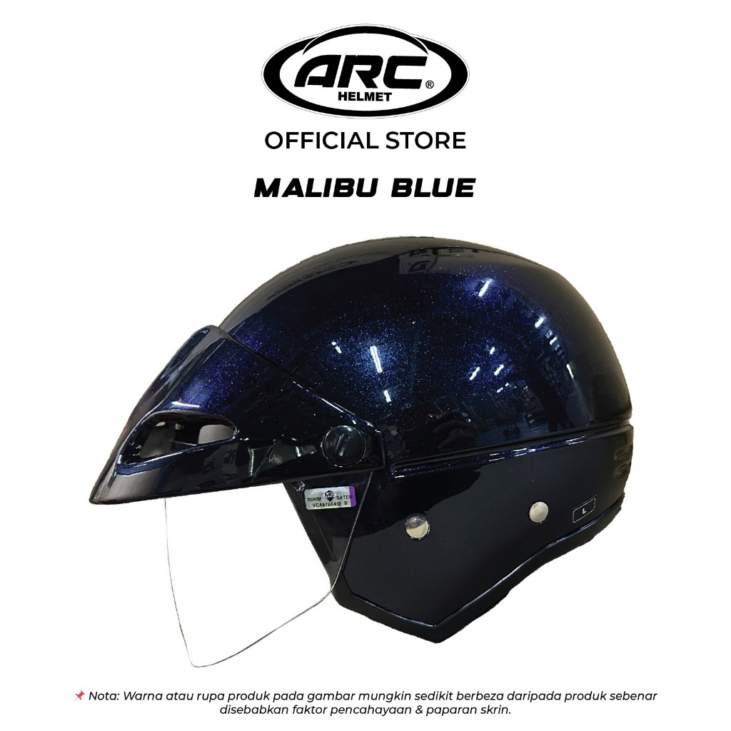 ARC AF6 HELMET - HELMET STENG / HALF CUT (SIZE L) | Shopee Malaysia