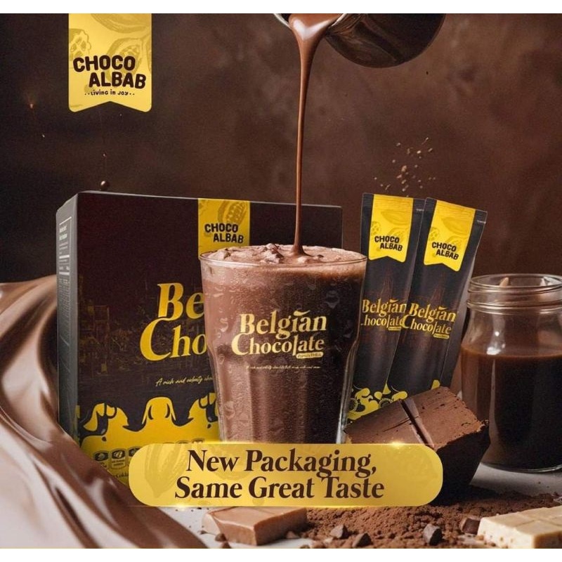 Choco Albab Belgian Chocolate Premix Drink 7 Sachets | 20 Sachets ...
