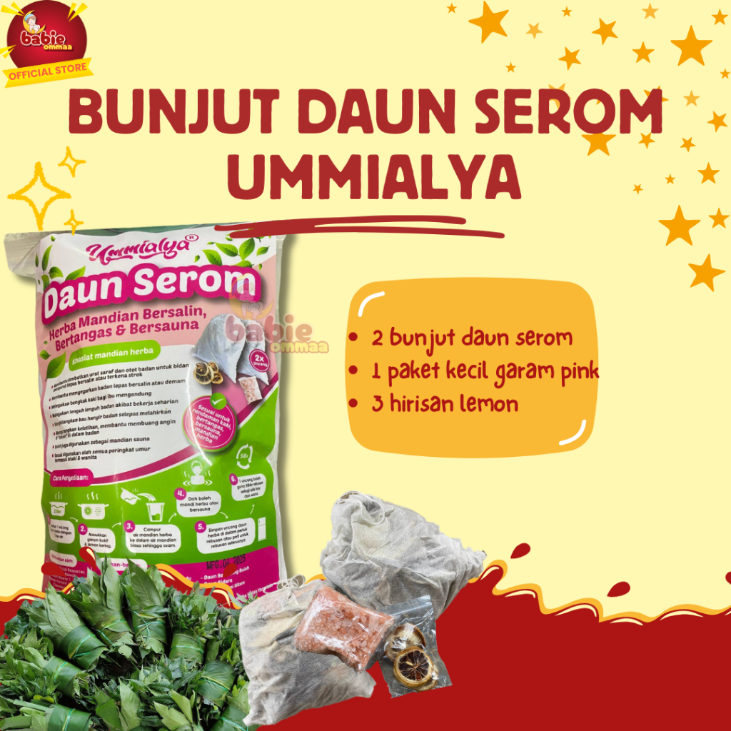 MANDIAN BUNJUT DAUN SEROM UMMIALYA / MANDIAN HERBA SELEPAS BERSALIN ...